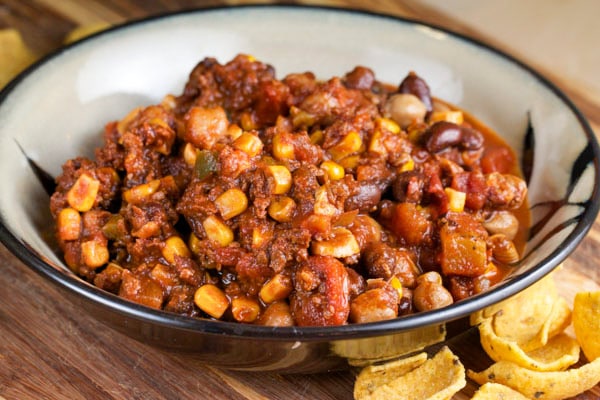 Slow Cooker Soy Chorizo Chili- Veggie Chick Recipes