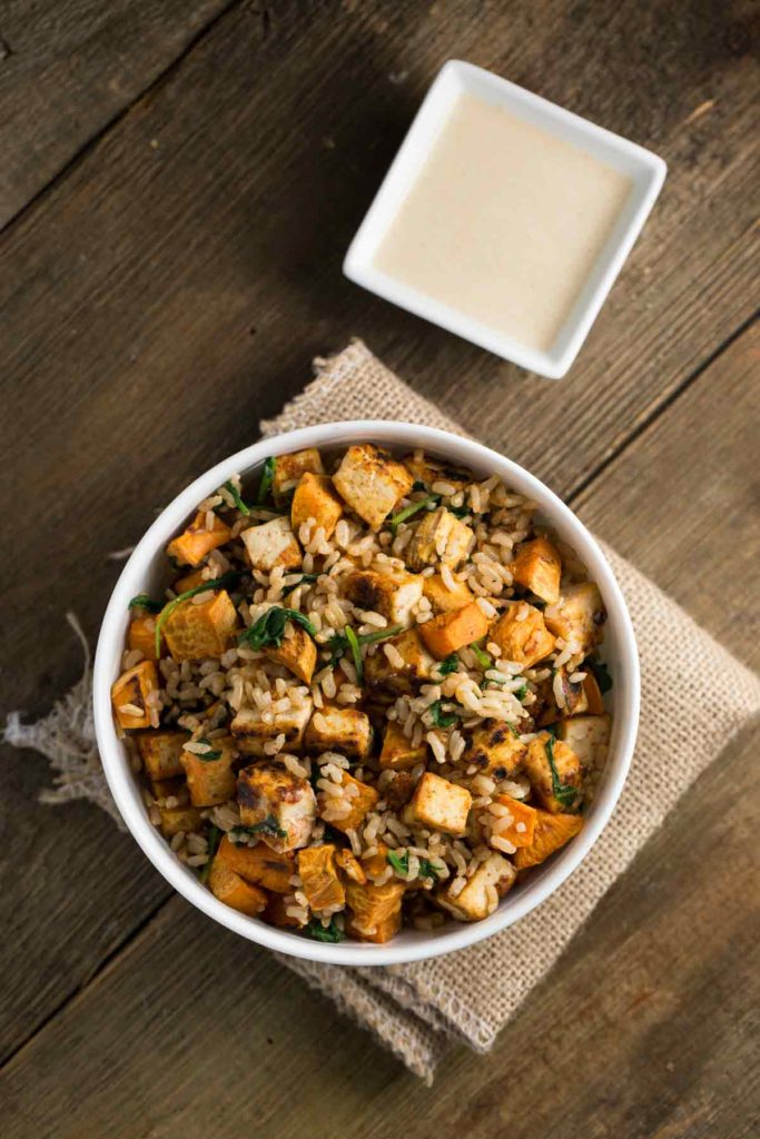 Tofu Sweet Potato Bowl (Healthy Vegan Meal Prep Recipe) - Veggie Chick